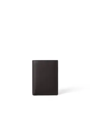 Brunello Cucinelli Calfskin Passport Holder - Rust Brown