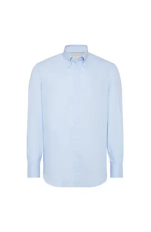 Brunello Cucinelli Button-down Collar Shirt - Azure
