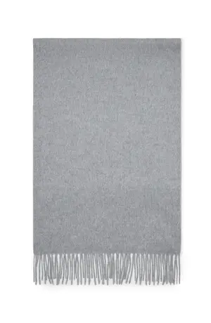 Brunello Cucinelli Double Knit Scarf - Light Grey