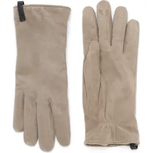 Brunello Cucinelli Suede Gloves - Beige