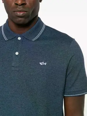 Paul & Shark Logo-patch Cotton Polo Shirt