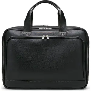 Brunello Cucinelli Grained Calfskin Briefcase - Black