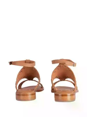 VIA ROMA 15 Studded Ankle-strap Sandals