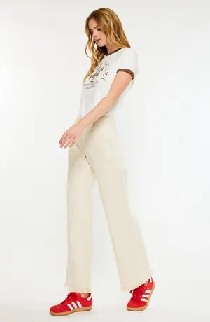 KANCAN High Rise Wide Leg Jeans