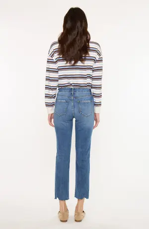 KANCAN Kathleen Essentials High Rise Slim Straight Jeans