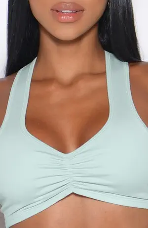 BOMBSHELL SPORTSWEAR Scrunch Tank Bra - Mist
