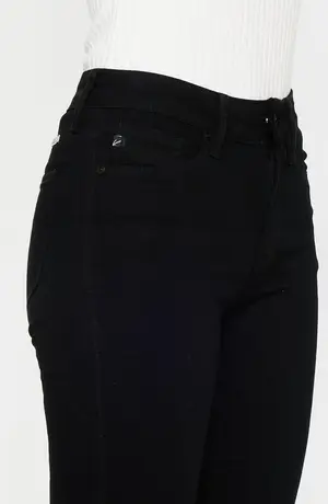 KANCAN Ilene Mid Rise Flare Jeans - Black