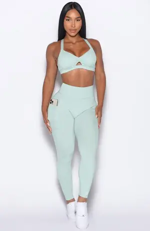 BOMBSHELL SPORTSWEAR Sweetheart Sports Bra - Mist