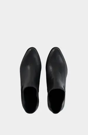 VELEZ Top Grain Leather Ankle Boots - Black