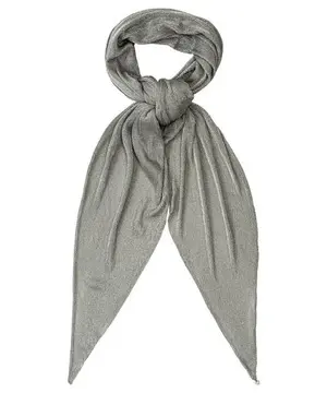 Ralph Lauren Knitted Diamond Scarf - Light Pewter