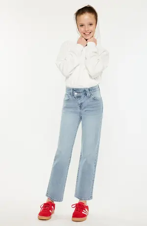 KANCAN High Rise Straight Jeans