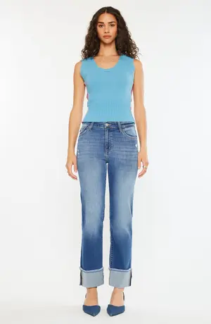 KANCAN High-rise Straight Jeans