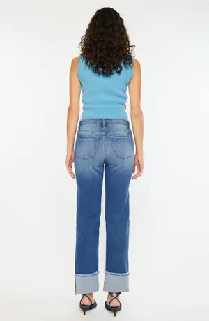 KANCAN High-rise Straight Jeans