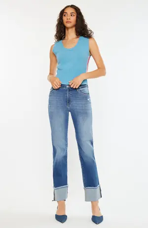 KANCAN High-rise Straight Jeans