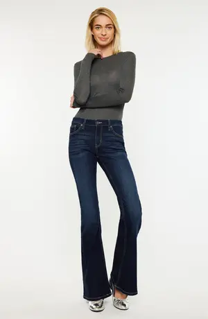 KANCAN Mid-rise Flare Jeans