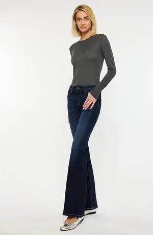 KANCAN Mid-rise Flare Jeans