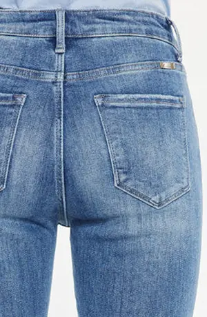 KANCAN High Rise Slim Straight Leg Jeans