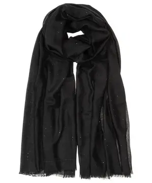 Ralph Lauren Pinstripe Mini Sequin Wrap - Black