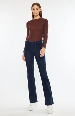 KANCAN Mid-rise Bootcut Jeans