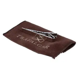 Trafalgar Engine Turned Sterling Micro-lined Tie Bar