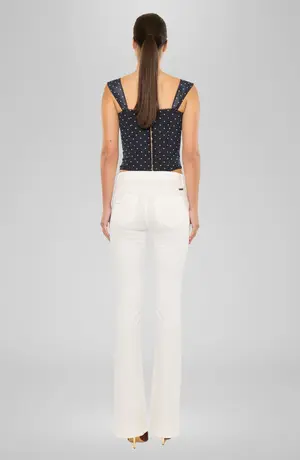 KANCAN High Rise Bootcut Jeans - White