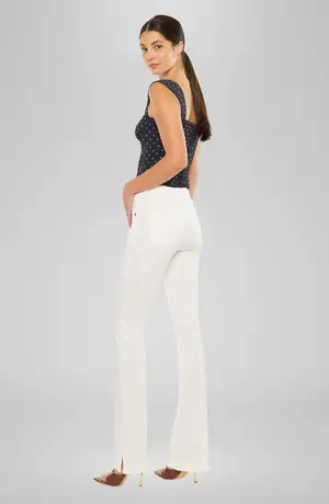 KANCAN High Rise Bootcut Jeans - White