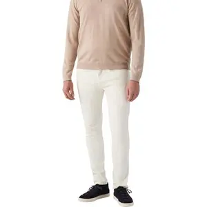 Robert Talbott Hudson Comfort Stretch 5-pocket Pant - Ecru