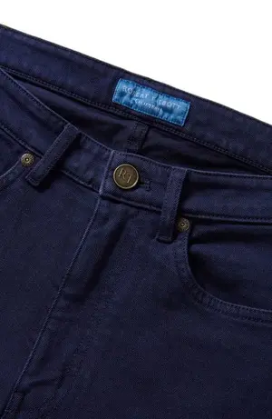 Robert Talbott Hudson Comfort Stretch 5-pocket Pant - Navy