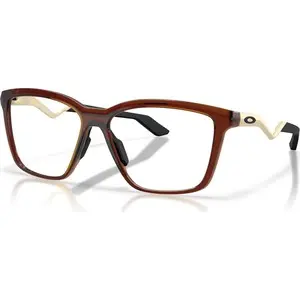Oakley 55mm Square Full Rim Eyeglasses - Brown
