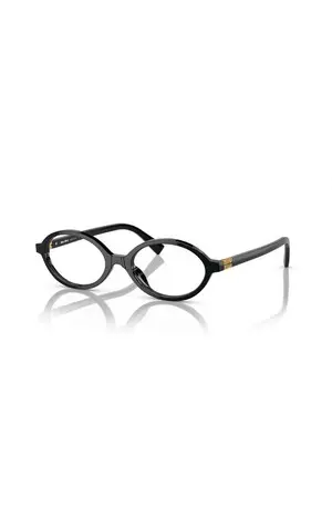 Miu Miu 50mm Oval Optical Glasses - Black