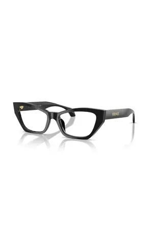 Versace 52mm Cat Eye Optical Glasses Black
