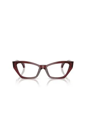 Versace 52mm Cat Eye Optical Glasses - Red