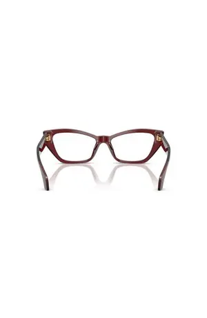 Versace Cat Eye Optical Glasses - Red