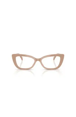 Tory Burch 52mm Cat Eye Optical Glasses - Brown