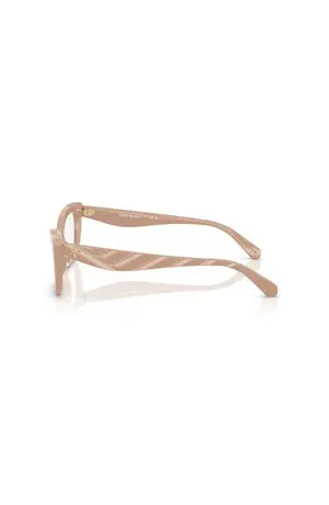 Tory Burch 52mm Cat Eye Optical Glasses - Brown