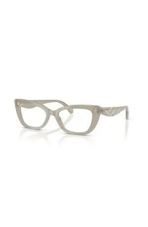 Tory Burch 52mm Cat Eye Optical Glasses - Grey