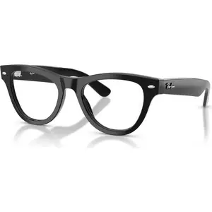 Ray-ban 52mm Cat Eye Optical Glasses - Black