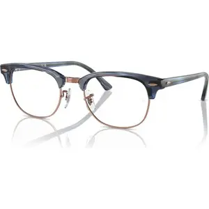 Ray-ban 51mm Square Optical Glasses - Blue