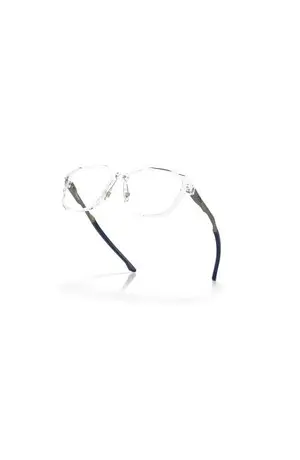 Oakley 57mm Square Full Rim Eyeglasses - Transparent