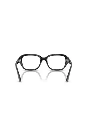 Ray-ban 53mm Square Full Rim Eyeglasses - Black