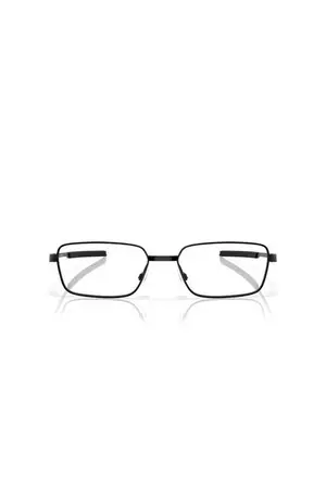 Oakley 57mm Rectangle Full Rim Eyeglasses - Black