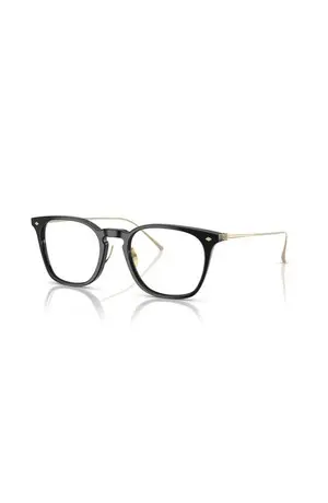 Giorgio Armani 49mm Rectangle Eyeglasses - Black