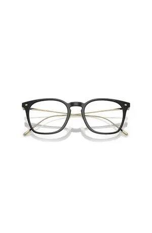 Giorgio Armani 49mm Rectangle Eyeglasses - Black