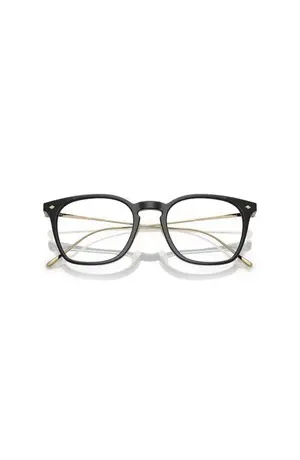 Giorgio Armani Pillow Shape Acetate Eyeglasses - Black
