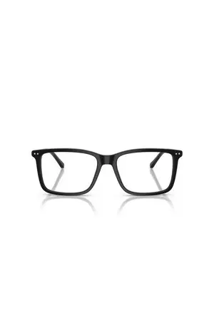 Polo Ralph Lauren 53mm Full Rim Rectangle Eyeglasses - Black