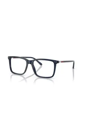 Polo Ralph Lauren 53mm Full Rim Rectangle Eyeglasses - Blue