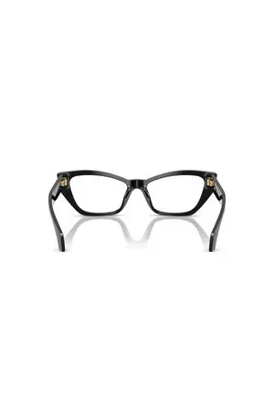 Versace 54mm Cat Eye Optical Glasses - Black