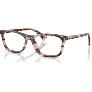 Ralph Lauren 55mm Rectangle Full Rim Eyeglasses - Tortoise