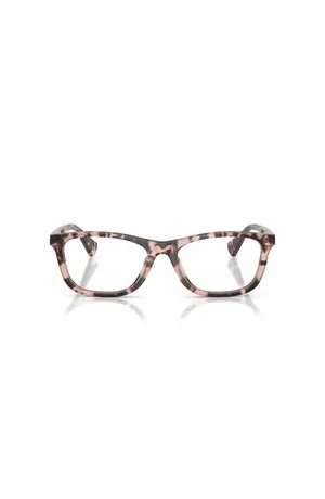 Ralph Lauren 55mm Rectangle Full Rim Eyeglasses - Tortoise