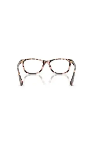 Ralph Lauren 55mm Rectangle Full Rim Eyeglasses - Tortoise